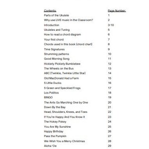 The Early Childhood Teacher's Ukulele Songbook - Etsy