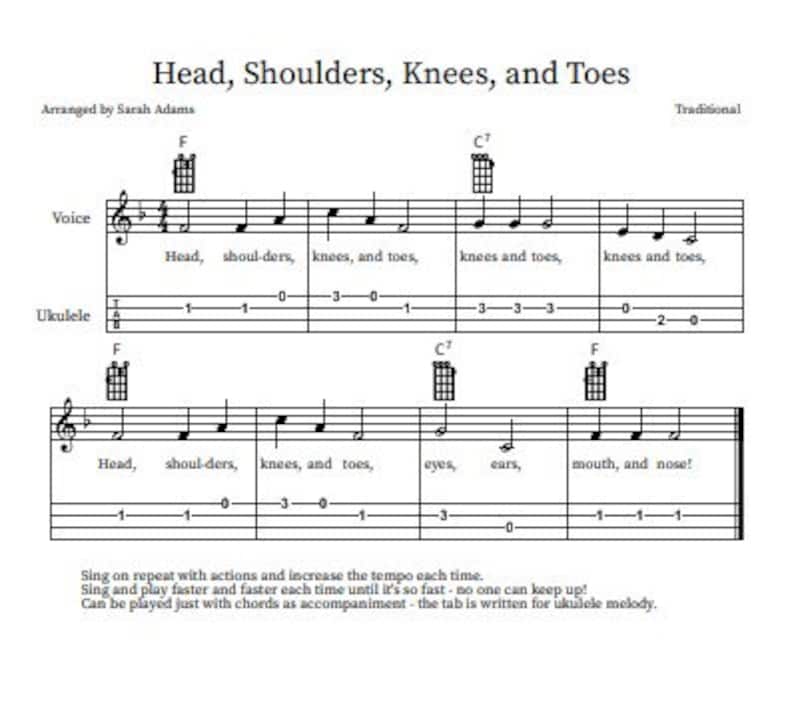 The Early Childhood Teacher's Ukulele Songbook - Etsy