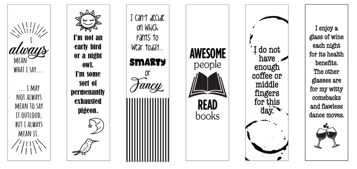 Bookmark Wood Burned Funny Bookmark Snarky Bookmark Gift for Reader ...