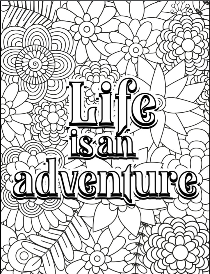 Inspirational Coloring Pages - Etsy
