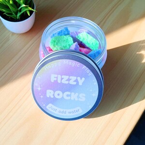 Rainbow Magic Fizzy Rocks Kids Sensory Science Kit Potion Play Party ...