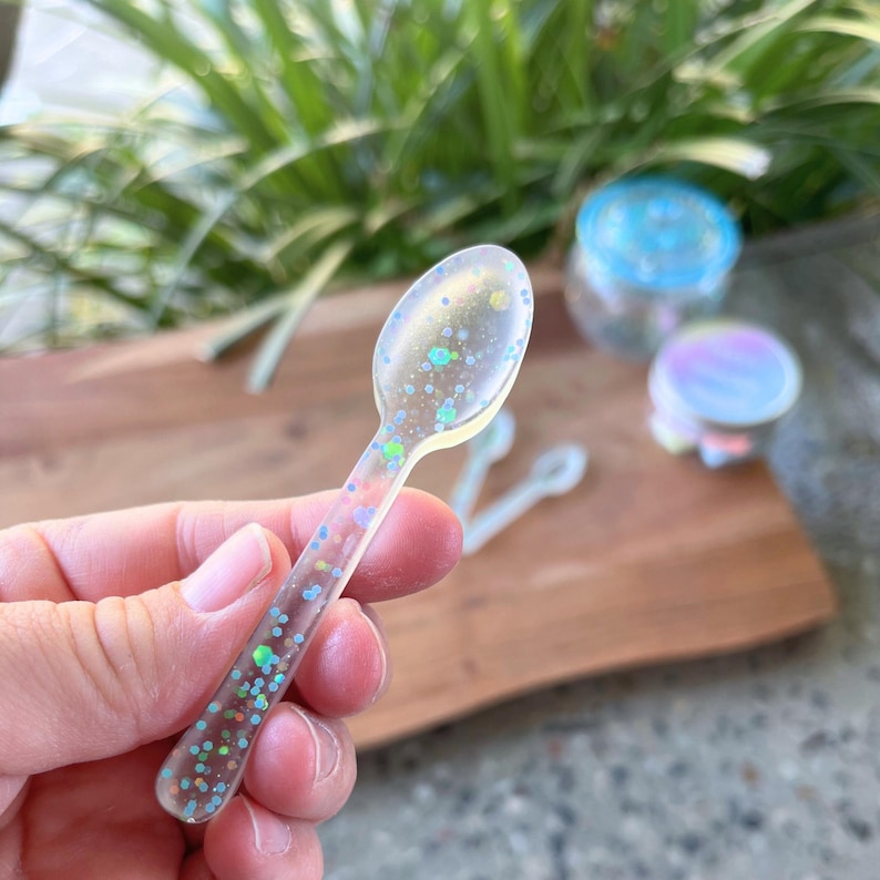 Resin Spoon Glow in the Dark Potion Play Sensory Bin Toy Fizzy Gift for ...