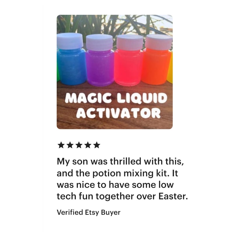 Magic Activator Liquid STEM Science Experiment Sensory Potion Fizzy ...