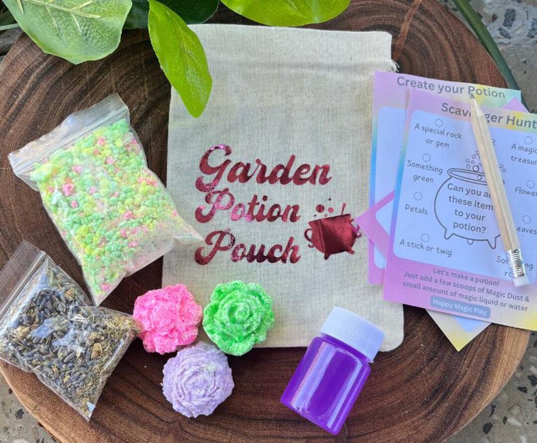 Garden Potion Pouch Potion Kit Kids fizzy Play - Etsy