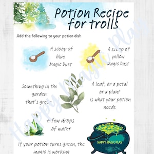 Potion Cards Kids Activity: Fizzy Sensory Play, Educational Montessori ...
