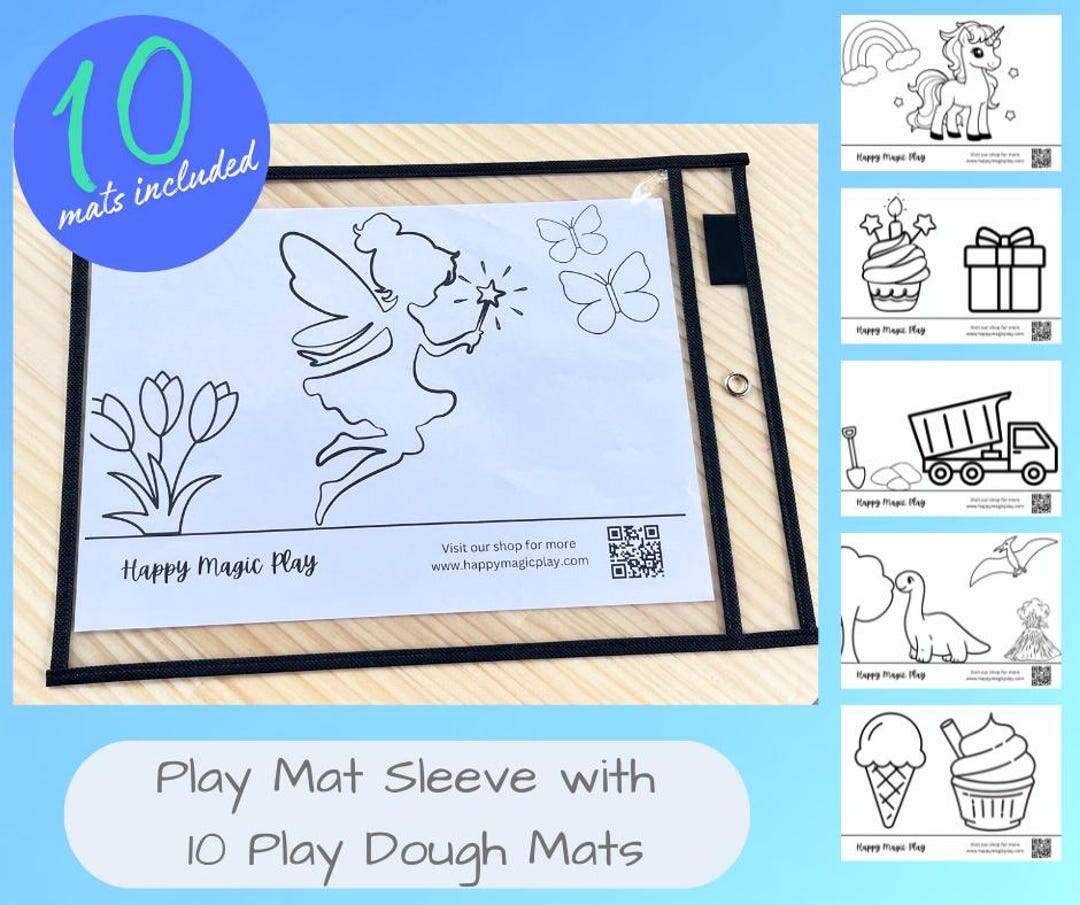 Play Dough Mat Pocket - Playdoh - Kids Activity - Etsy