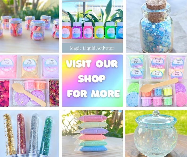 Magic Fizzy Dust Jar: Kids Sensory Bin Science Activity Gift for Kids ...