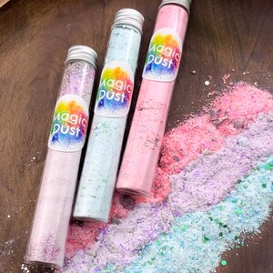 Magic Dust Tubes Fizz Powder Party Favours Potion Play Sensory Fizz ...
