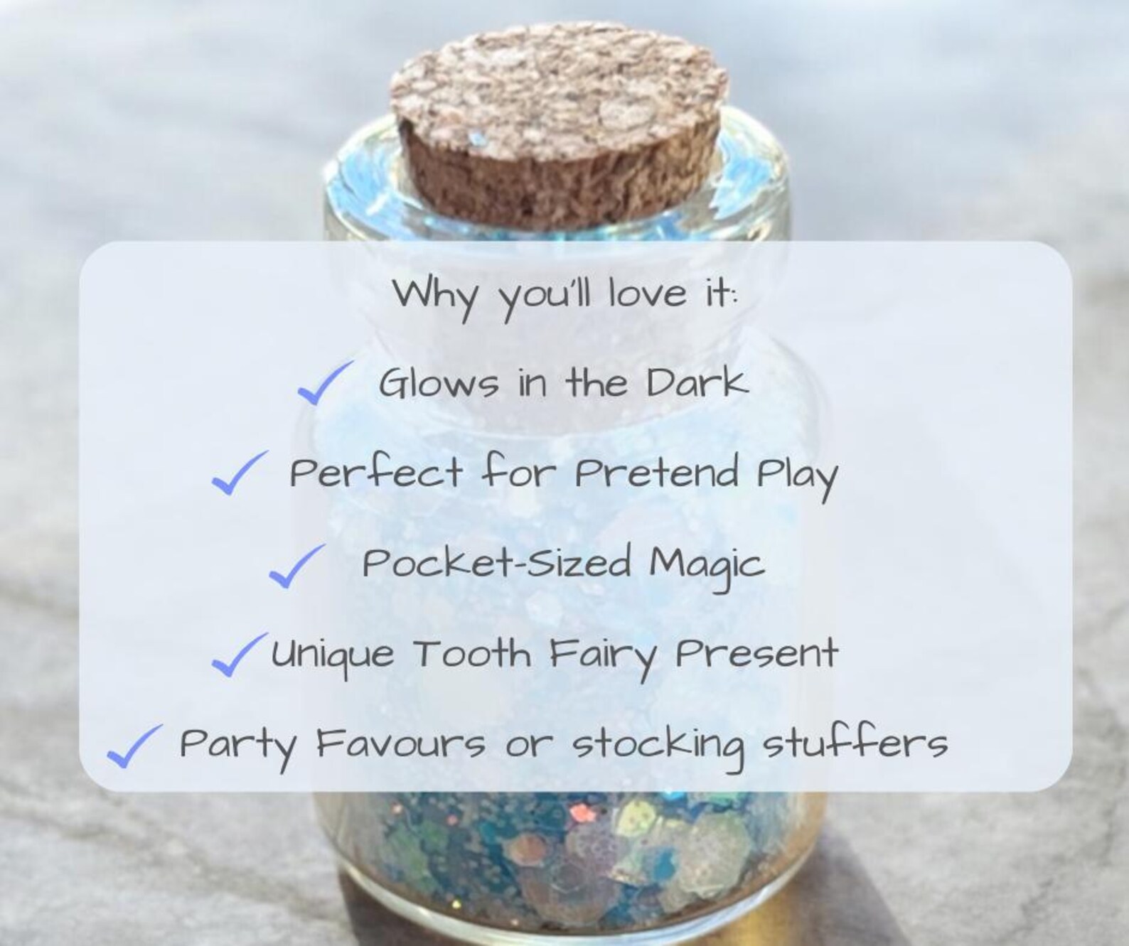 Glitter Bottle for Kids Craft Fairy Potions Bravery Gift Tooth Fairy - Etsy