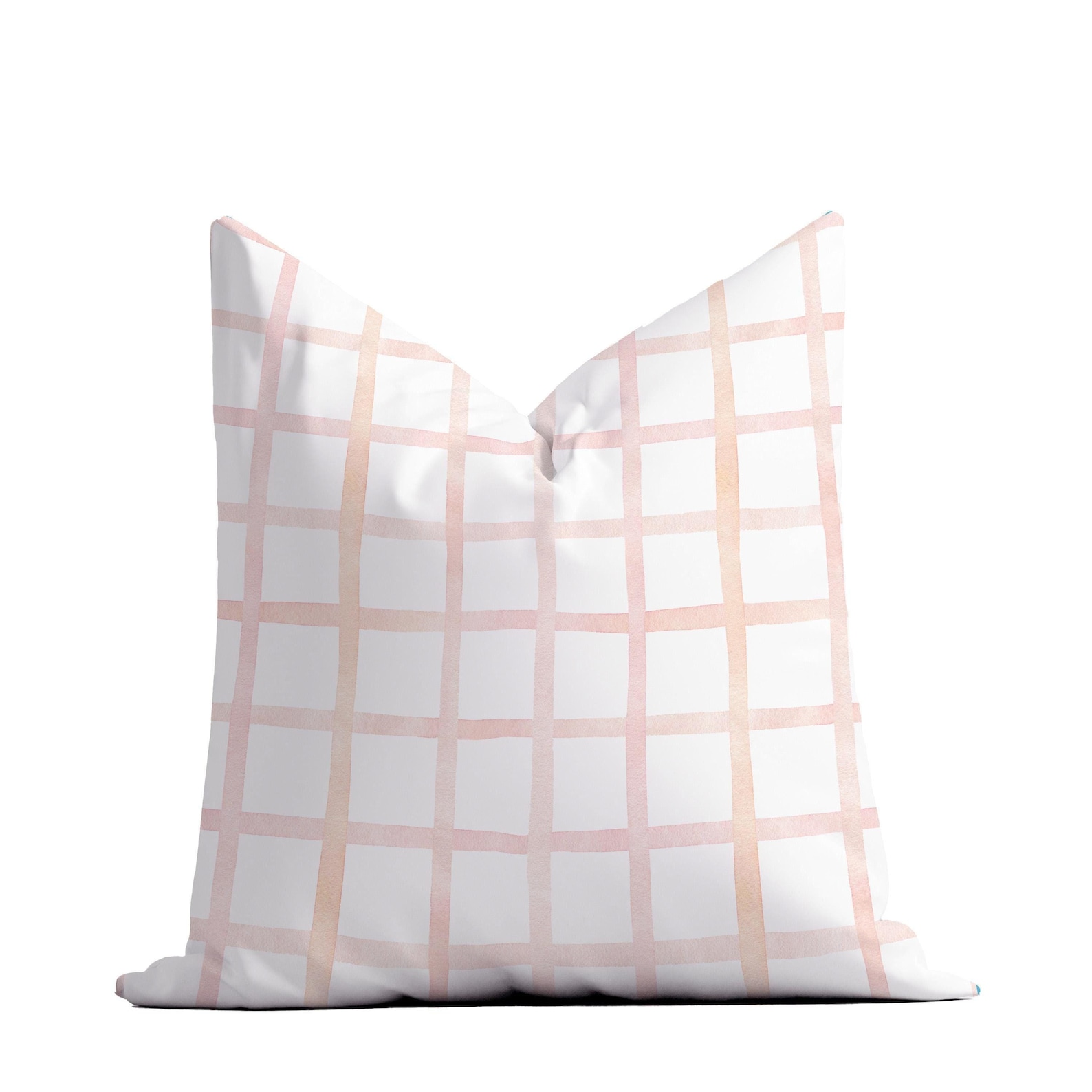 Pink Window Pane Throw Pillow: Modern Preppy Home Decor - Etsy