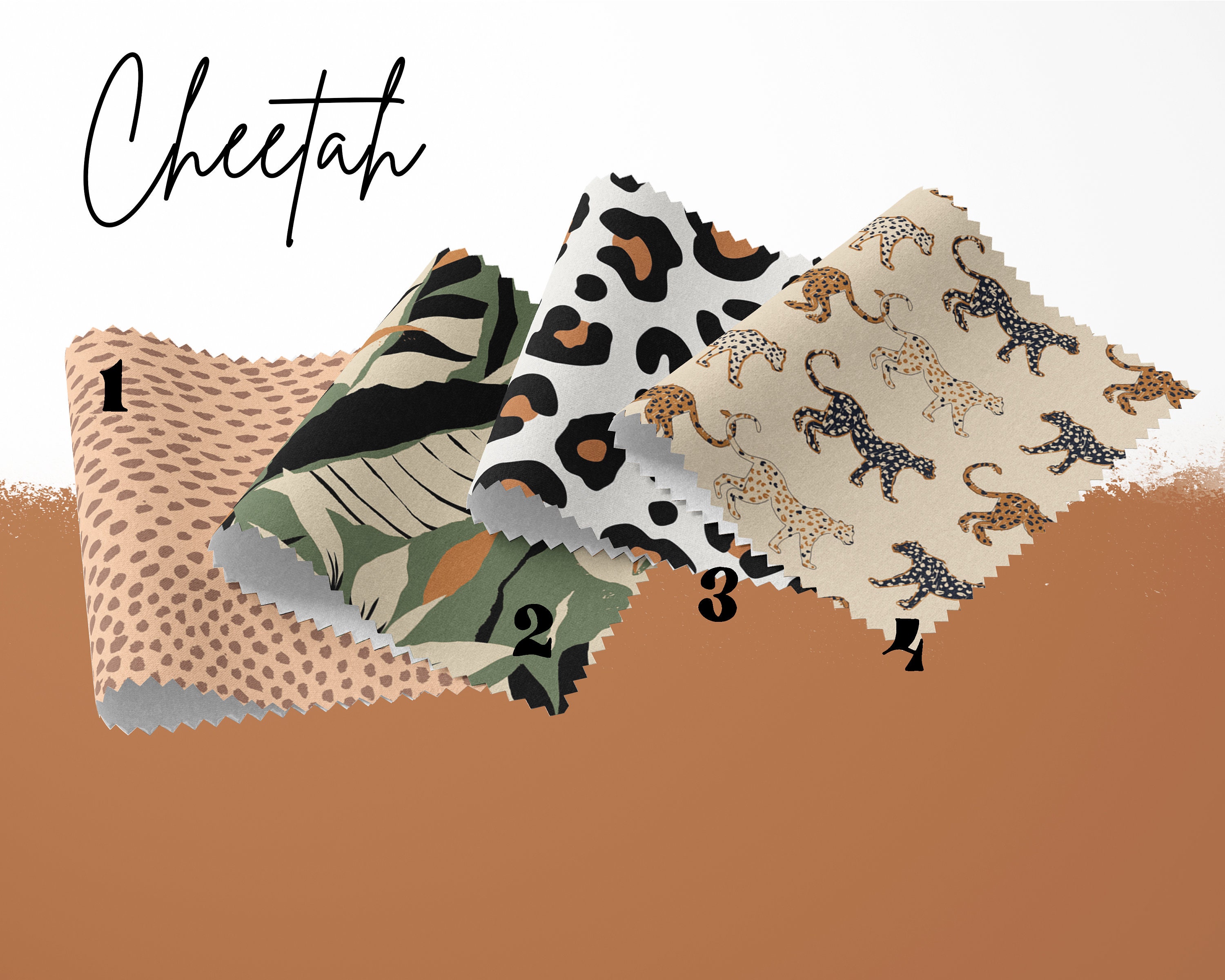 Cheetah Dinnerware Set, Jungle Dinner Plate, Fabric Napkin, Place Mat ...