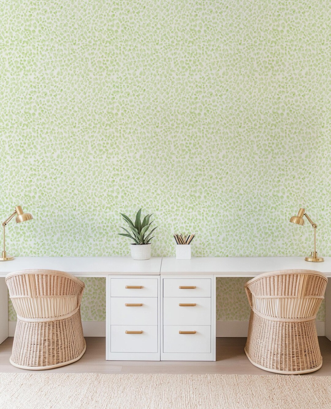 Lime Green Leopard Print Peel and Stick Wallpaper - Etsy