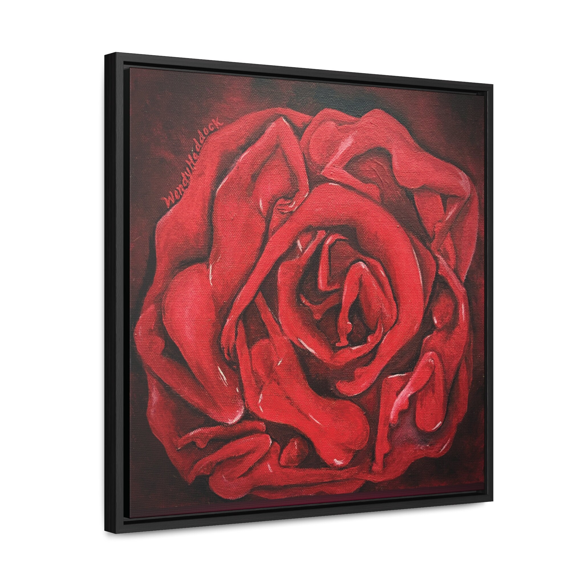 Dancer Rose Dance Artwork Red Rose With Hidden Dancers Gift for Dancer ...