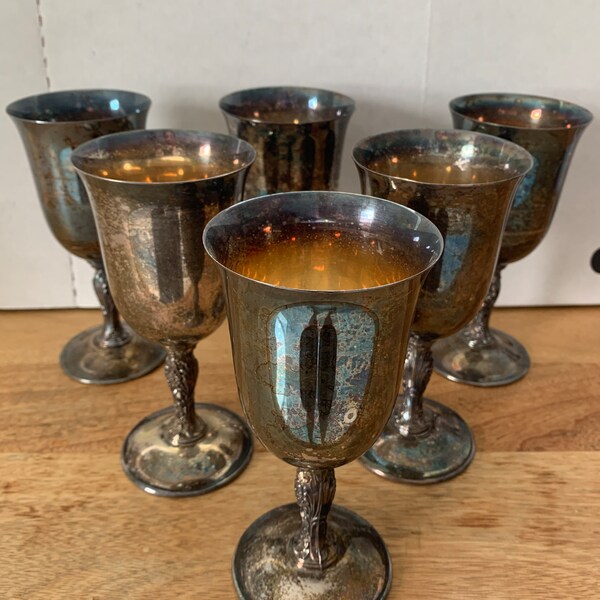 Silver Goblets - Etsy