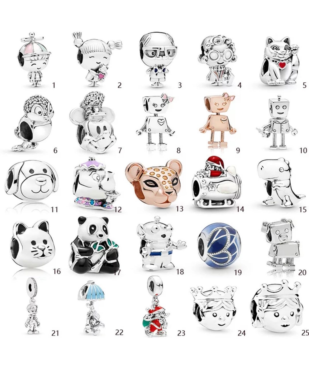 Charms Fits Pandora Charm Bracelet Charm Accessories - Etsy UK