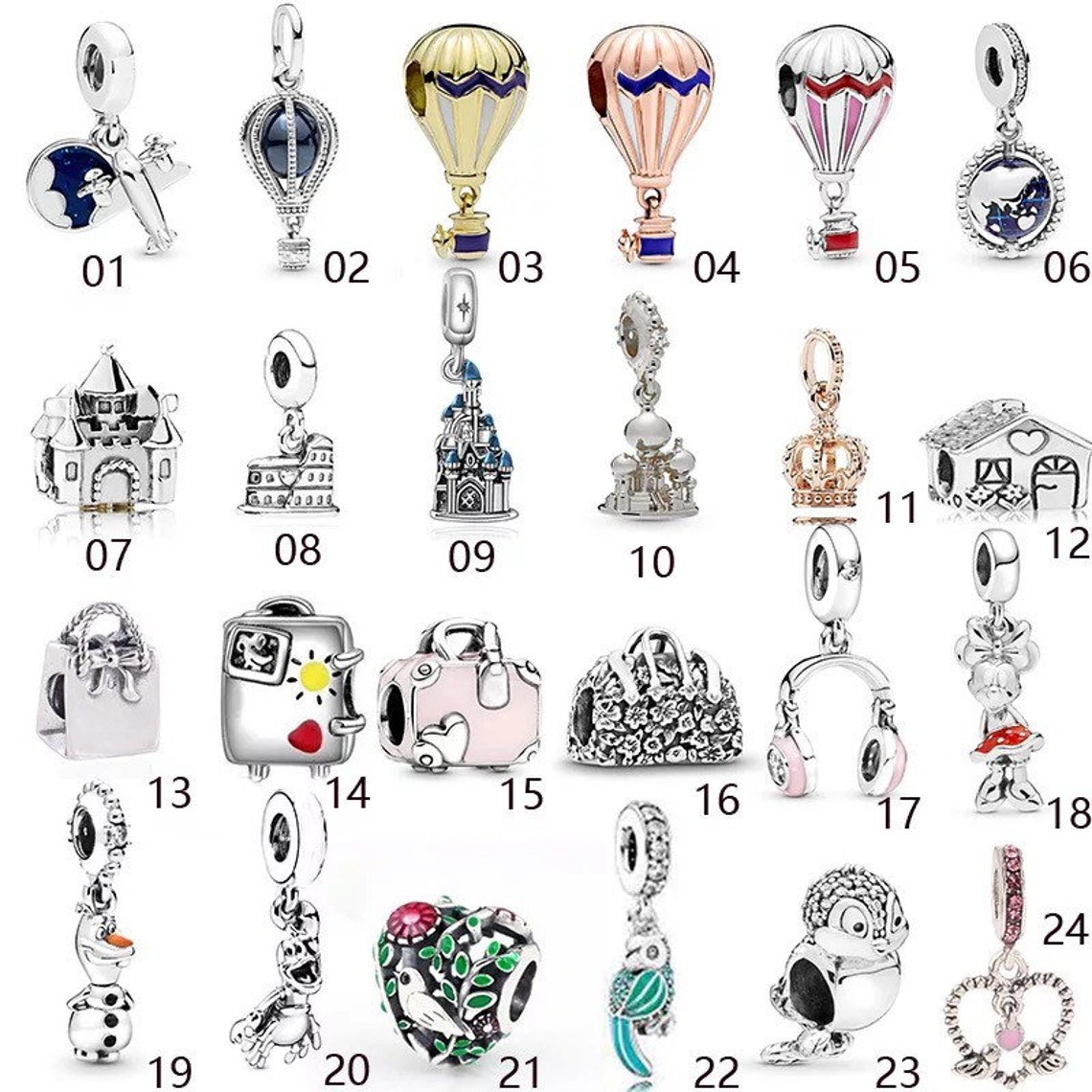 Charms Fits Pandora Charm Bracelet Charm Accessories - Etsy UK
