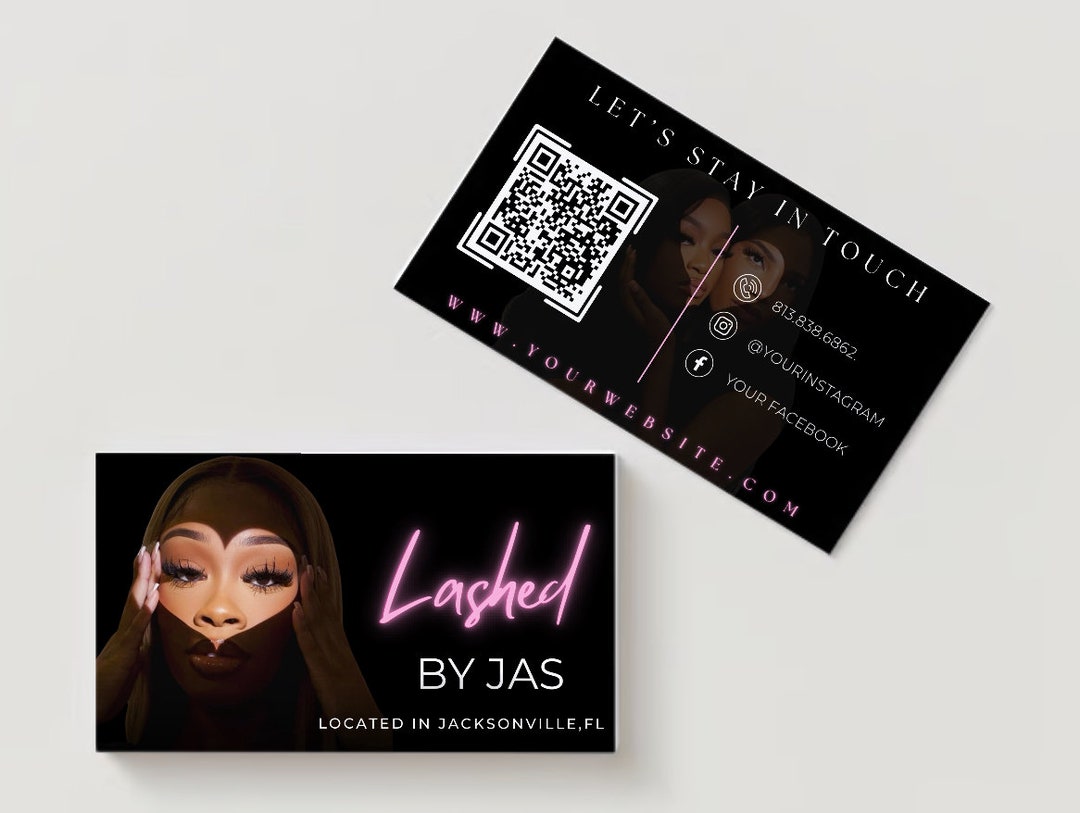 Instagram Business Cards, DIY Canva Business Card Template Design, IG ...