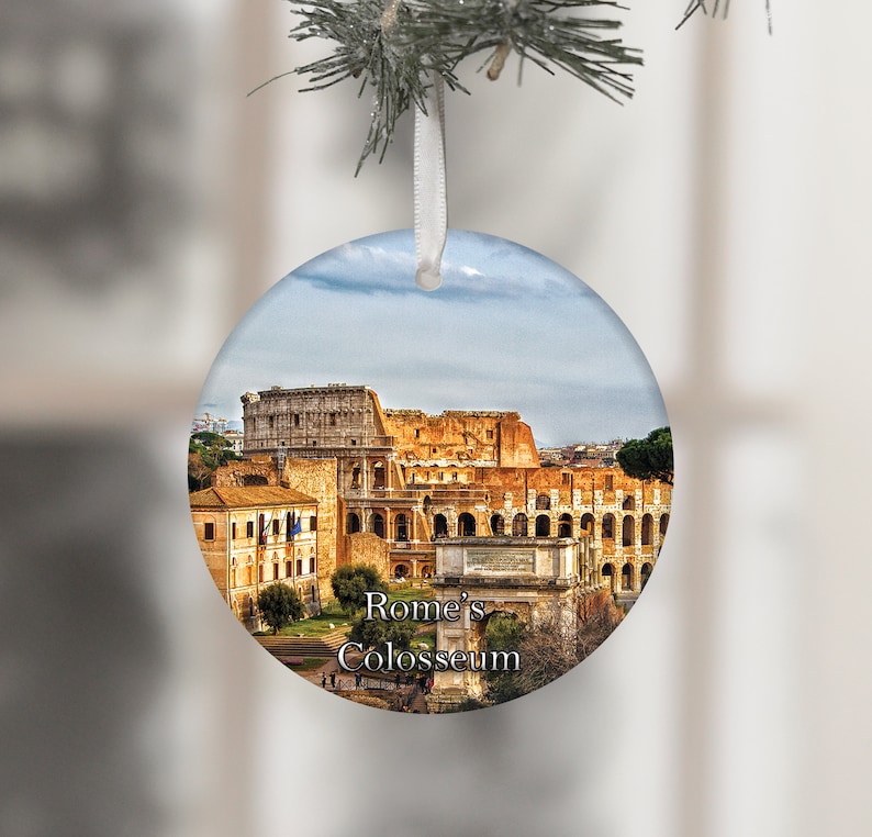 The Colosseum Rome Souvenir, Ceramic Ornament Rome, Italy Travel ...