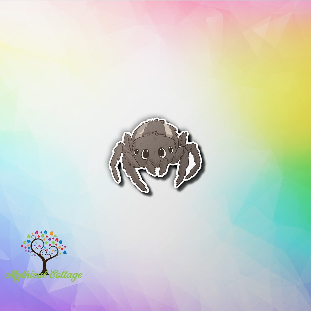 Spider Water Resistant Vinyl Sticker - Etsy