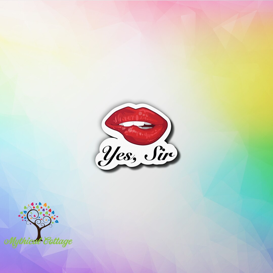 Yes Sir Water Resistant Vinyl Sticker ~ Laptop Sticker ~ Water Bottle ...