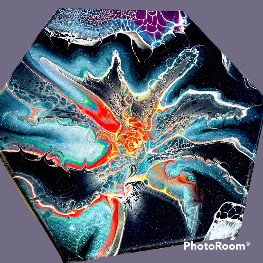 Wall Art- Original Abstract Fluid Art Painting I Unique Home Decor ...