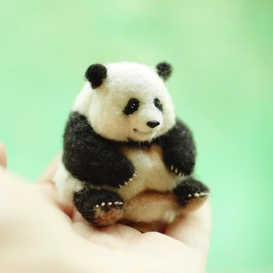 Handmade Needle Felted Giant Panda - an Adorable & Unique Woolen ...