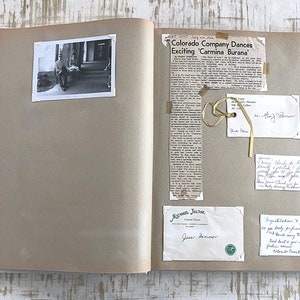 American Ballet Theater 1962 Photo Scrap Album of Soloist Janie Barrow ...