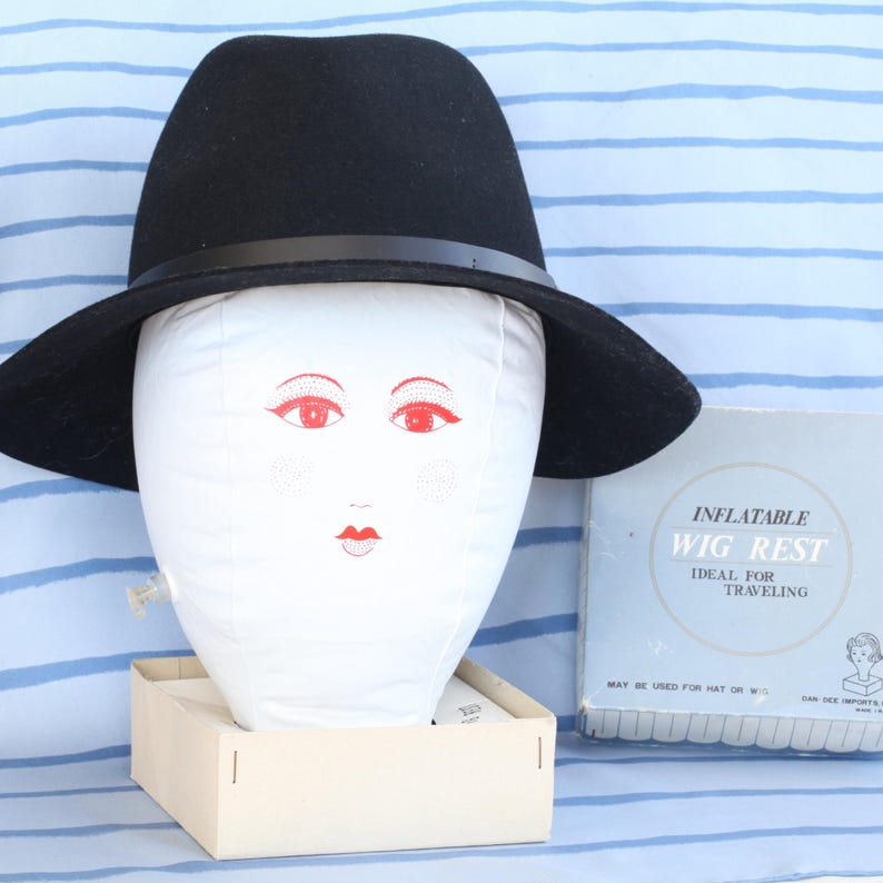 Vintage Inflatable Mannequin Wig and Hat Rest Stand, Dan-dee Imports ...