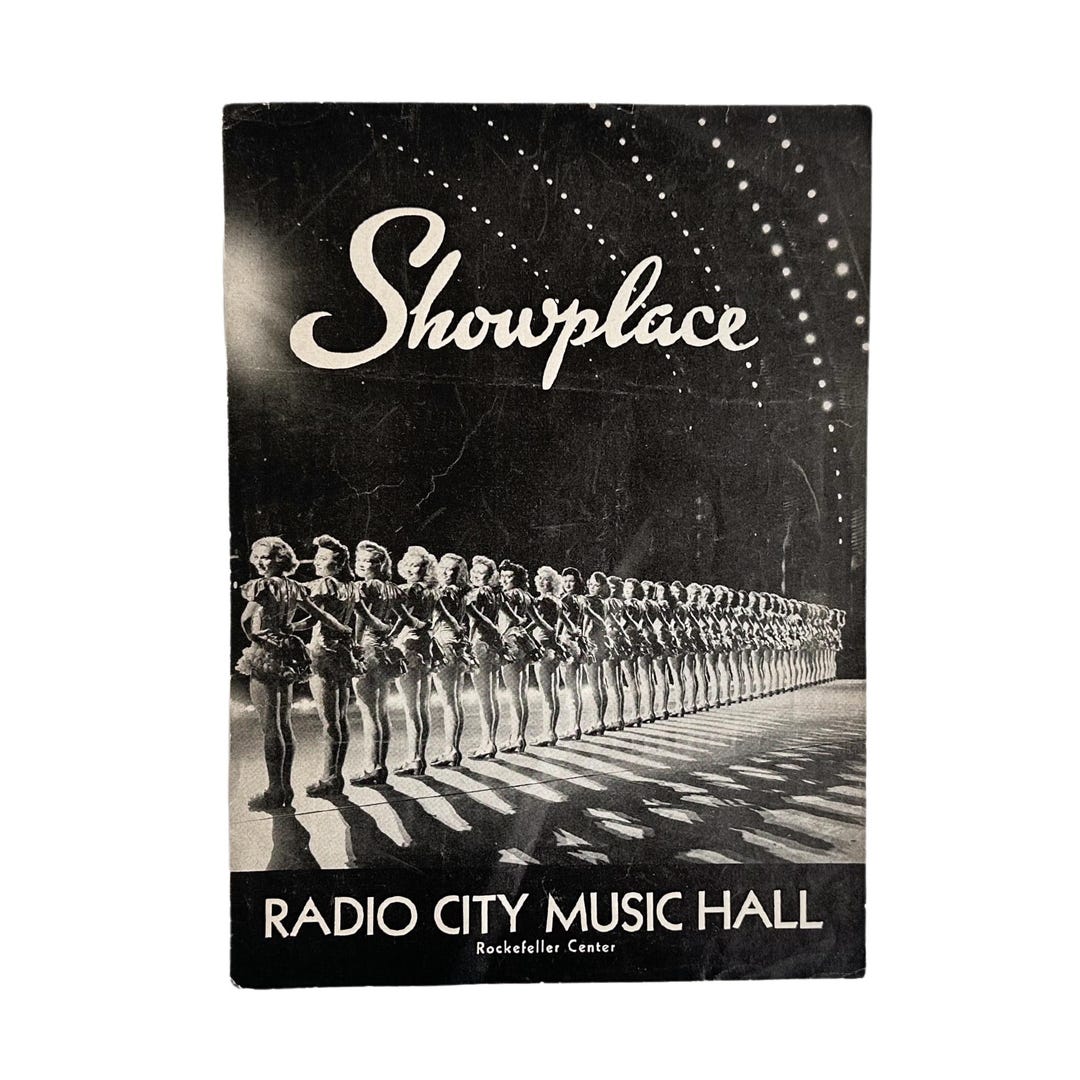 Vintage 1947 Radio City Music Hall Program, Charles Previn, Valerie ...