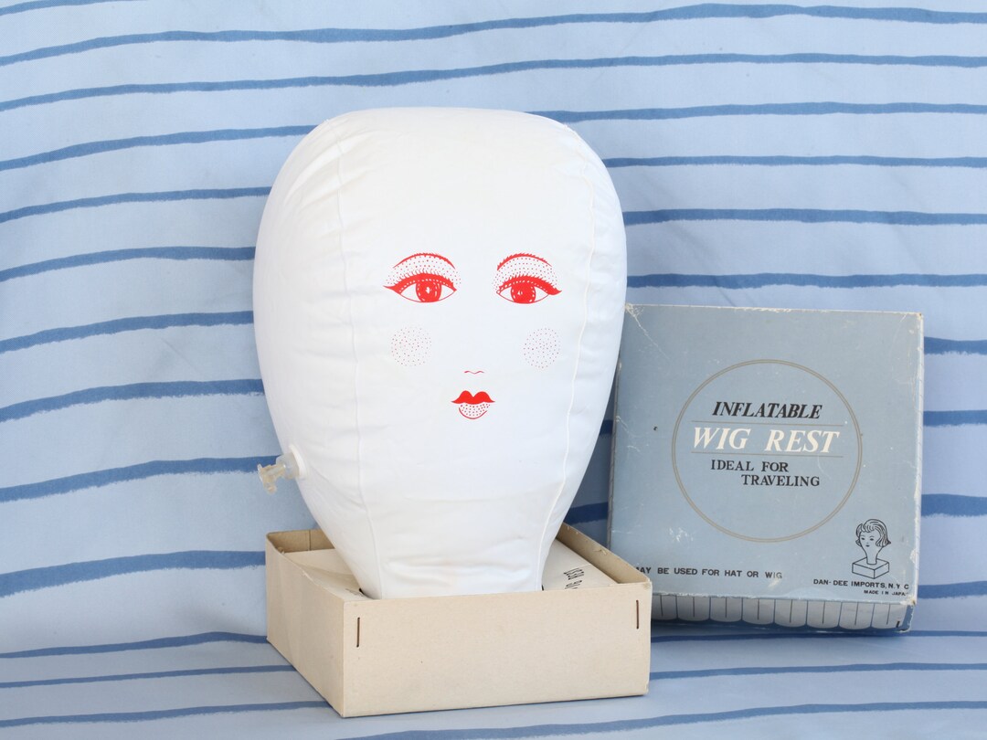 Vintage Inflatable Mannequin Wig and Hat Rest Dan-dee Imports, Sold ...