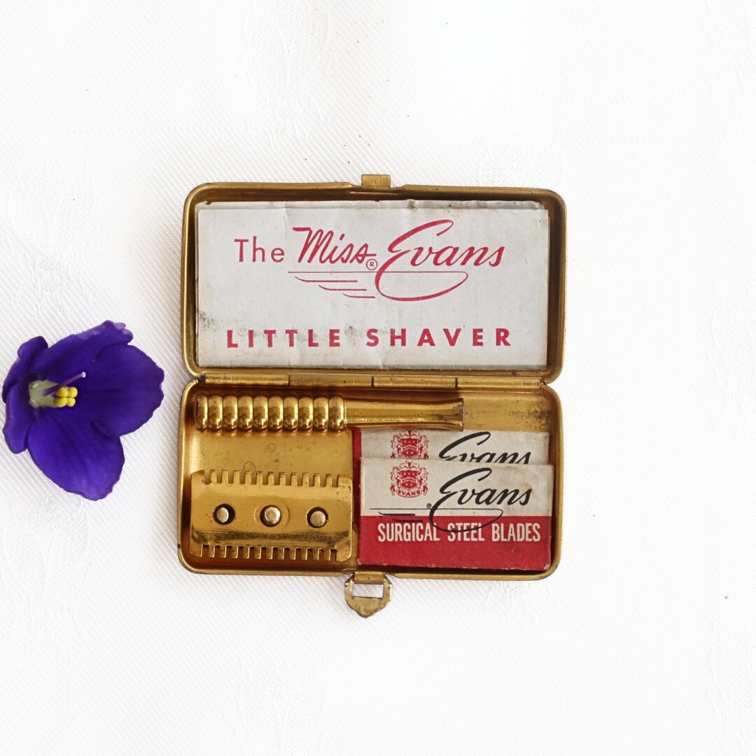 Vintage Mini Shaving Set, Miss Evans Little Shaver Travel Case - Etsy