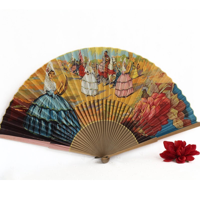 Vintage Hand Fan - Etsy