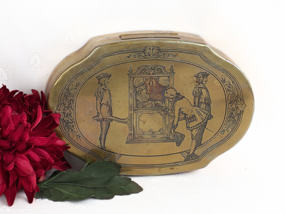 Antique Victorian Schrafft's Boston Brass Candy Box, Cookie Tin - Etsy