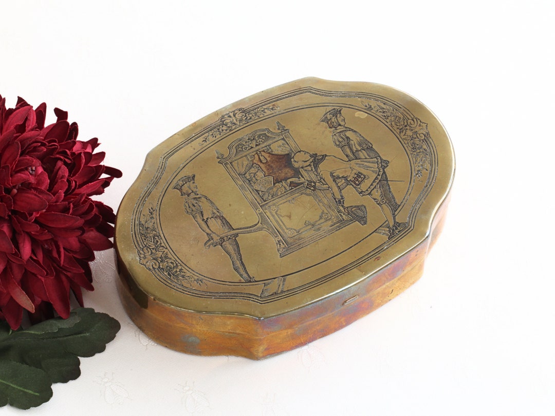 Antique Victorian Schrafft's Boston Brass Candy Box, Cookie Tin - Etsy