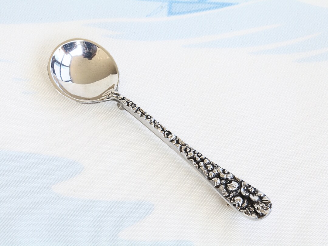 Vintage Stieff Rose Silver Miniature Spoon Pin Brooch - Etsy