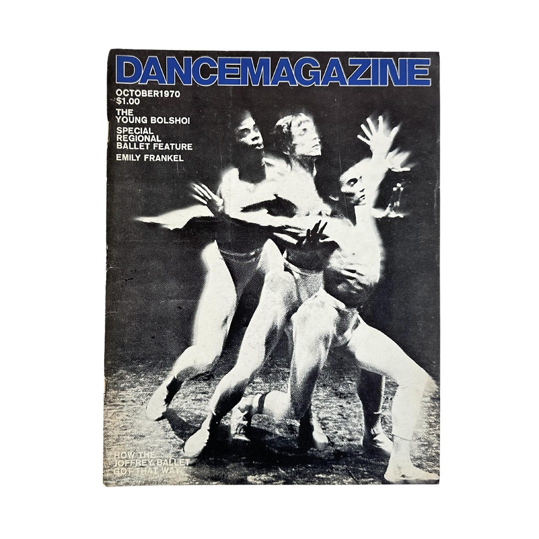 Vintage Dancemagazine October 1970 Joffrey Special, Bolshoi, Gerald ...