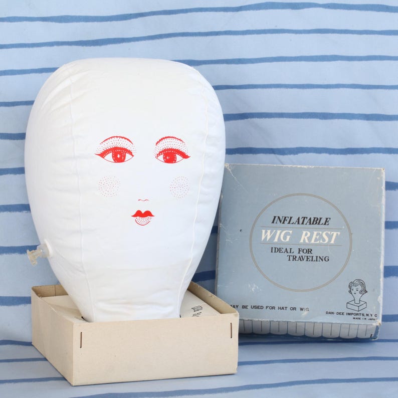 Vintage Inflatable Mannequin Wig and Hat Rest Stand, Dan-dee Imports ...