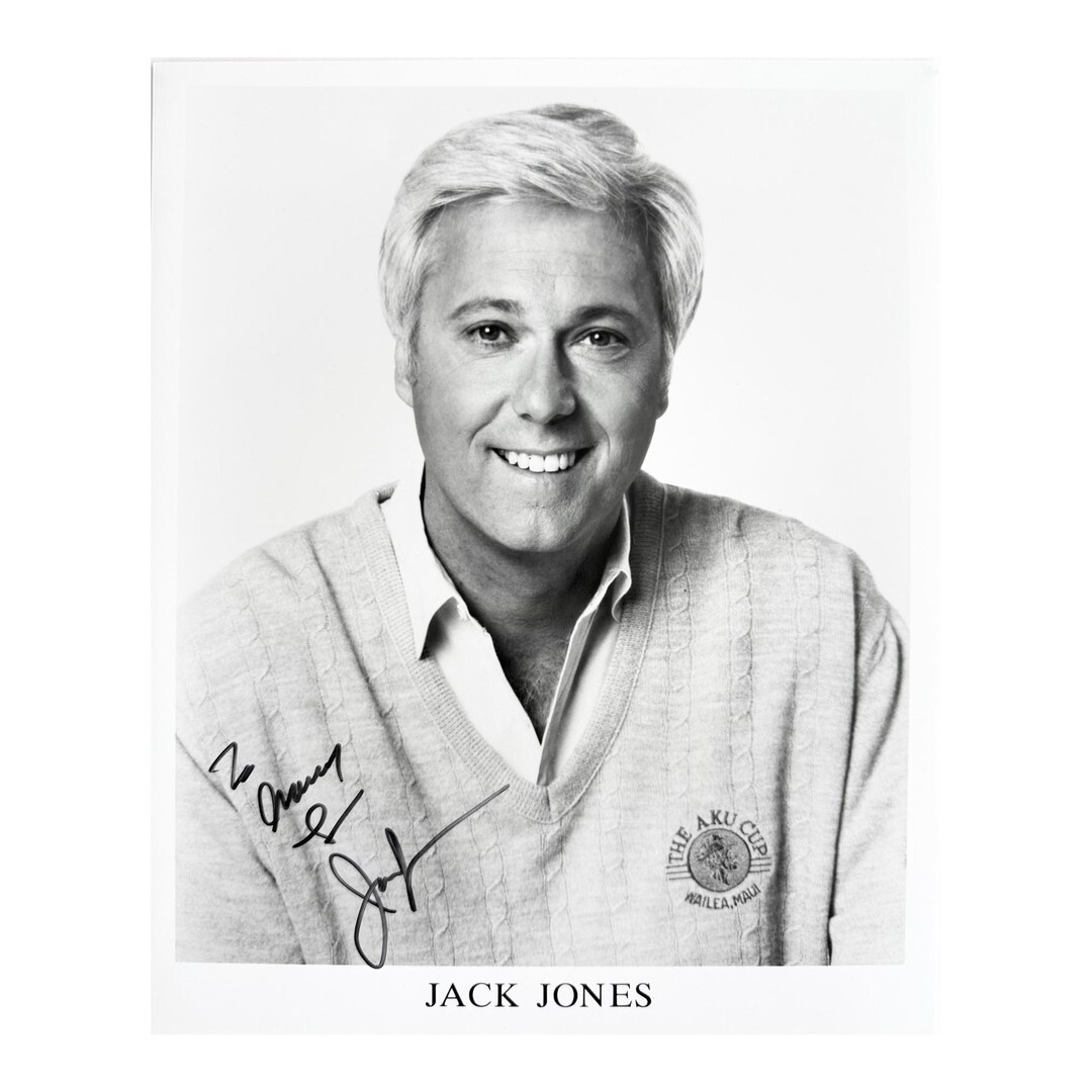 Jack Jones Autographed Photograph 1980s, American Pop Singer - Etsy