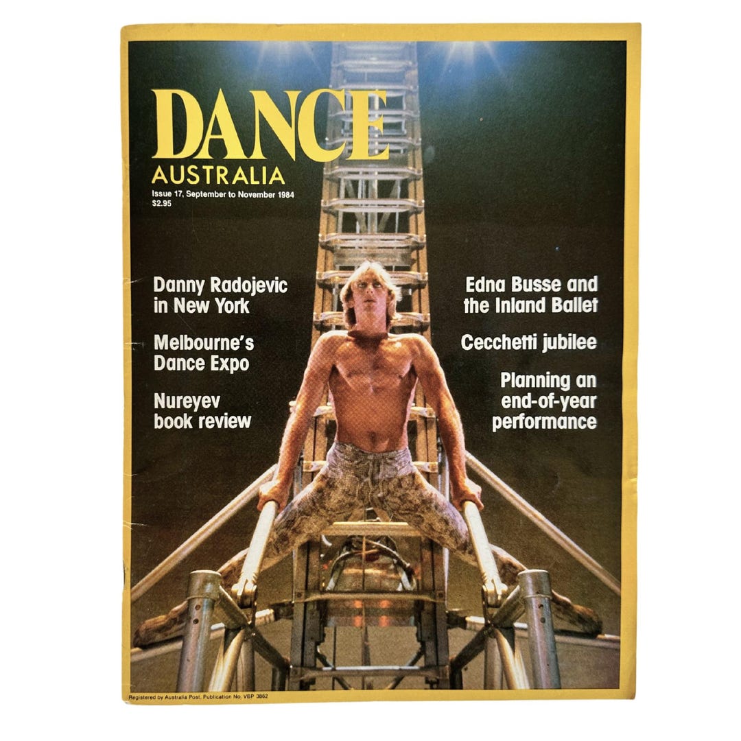 Vintage Dance Australia Magazine 1984, Danilo Radojevic, Cecchetti ...