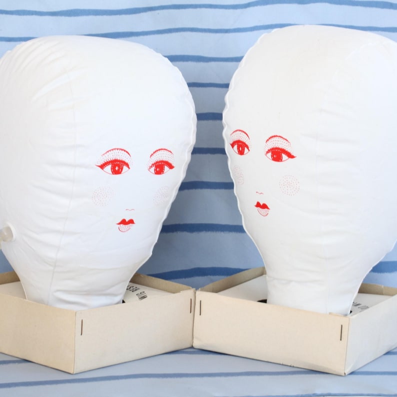 Vintage Inflatable Mannequin Wig and Hat Rest Stand, Dan-dee Imports ...