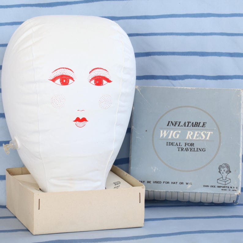 Vintage Inflatable Mannequin Wig and Hat Rest Stand, Dan-dee Imports ...