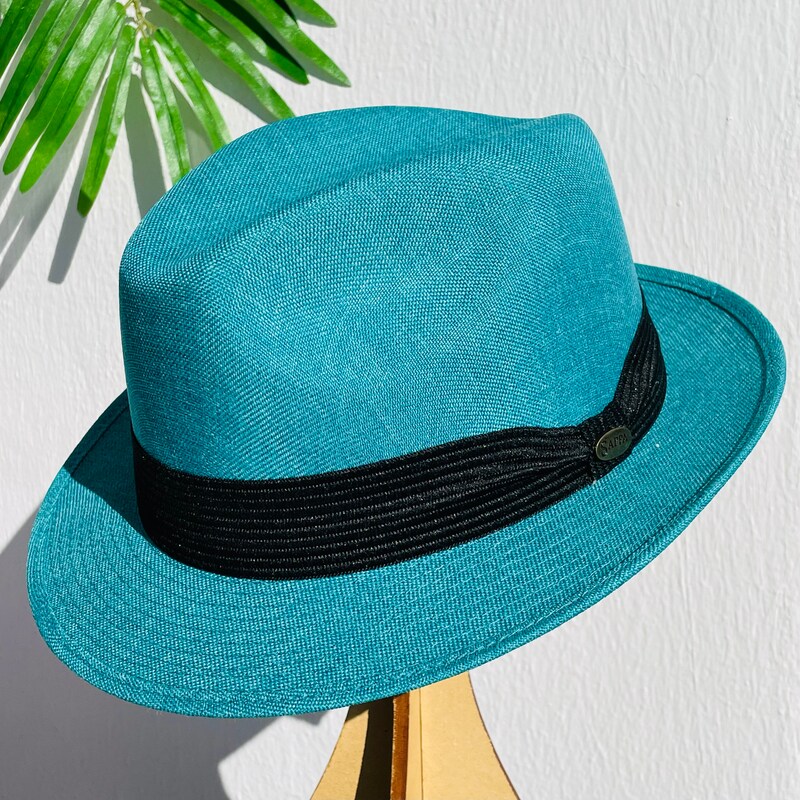 Aqua Hat - Etsy