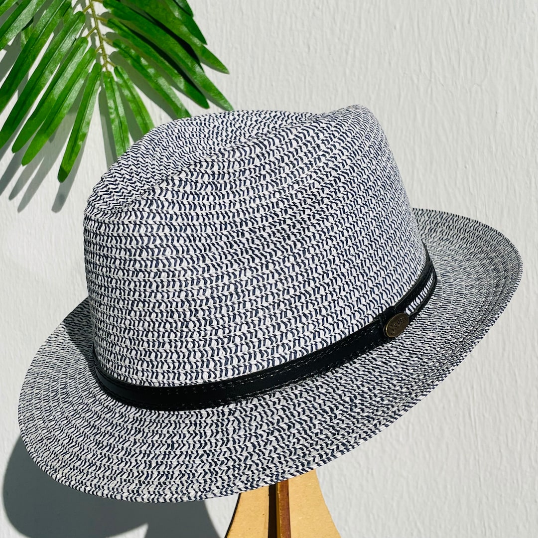 Patterened Paper Braid Fedora - Etsy