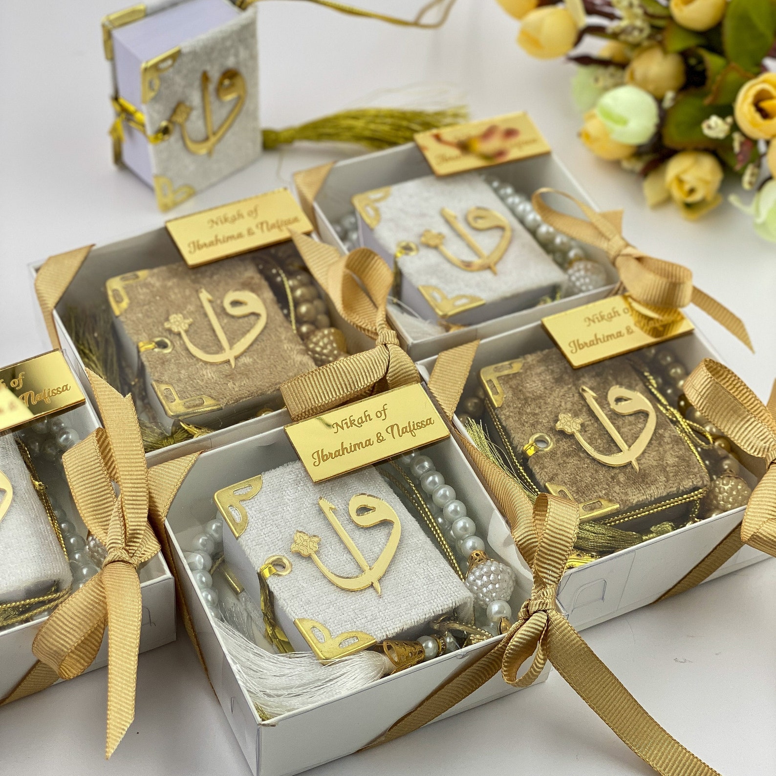 Custom Mini Quran Book Set Welcoming Gift Tasbih Quran Gift | Etsy