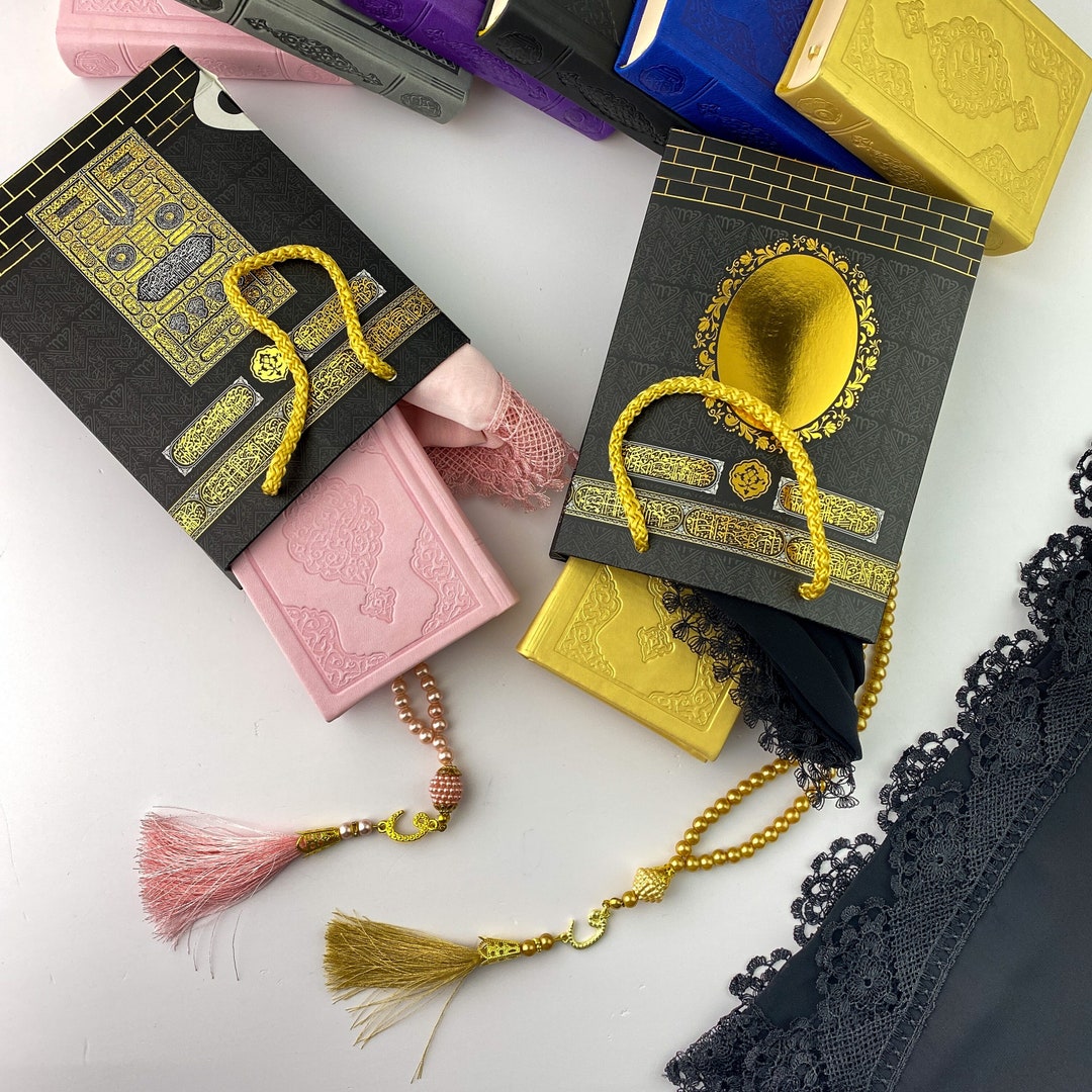 Muslim Women Gift Kaaba Pattern Bag Hijab Pocket Size Quran - Etsy