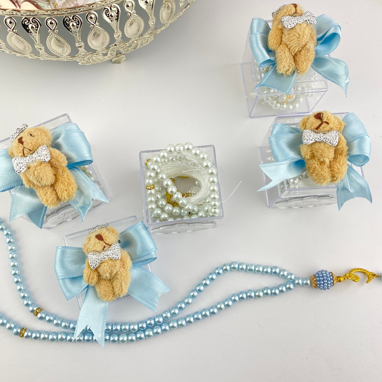 Islamic Teddy Bear Baby Shower Favors Prayer Beads Favors - Etsy