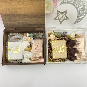 Lux Islamic Gift Set, Mini Quran Tasbih Gift Set, Islamic Party Gifts ...
