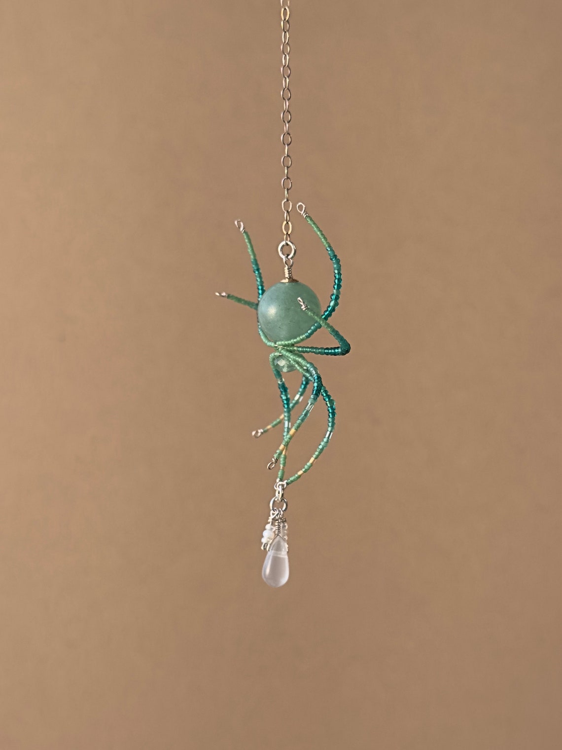 Beaded Spider, Spider Pendant, Spider Charm, Handmade Spider, Spider ...