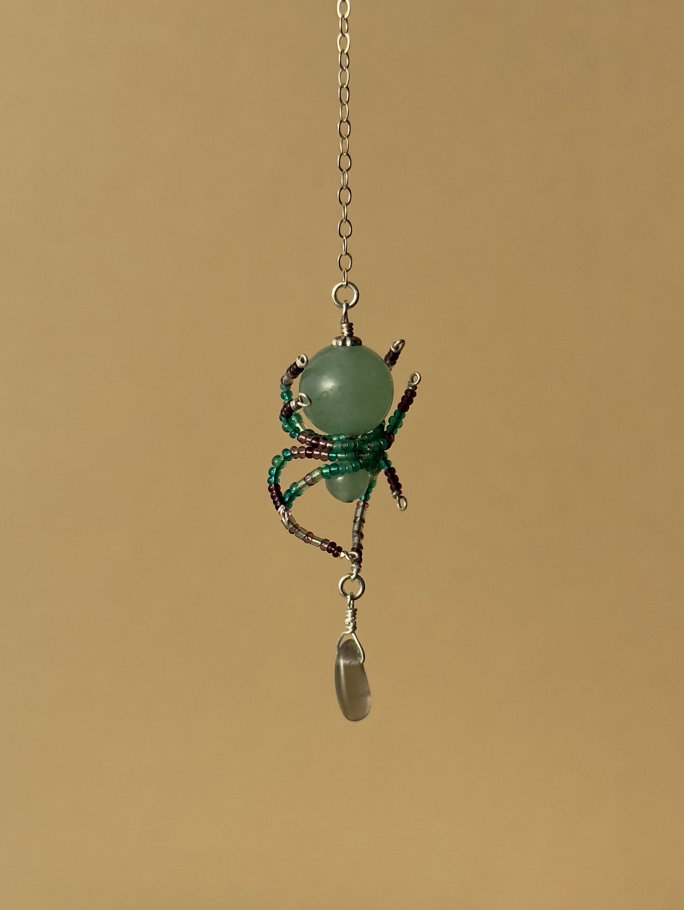 Beaded Spider, Spider Pendant, Spider Charm, Handmade Spider, Spider ...