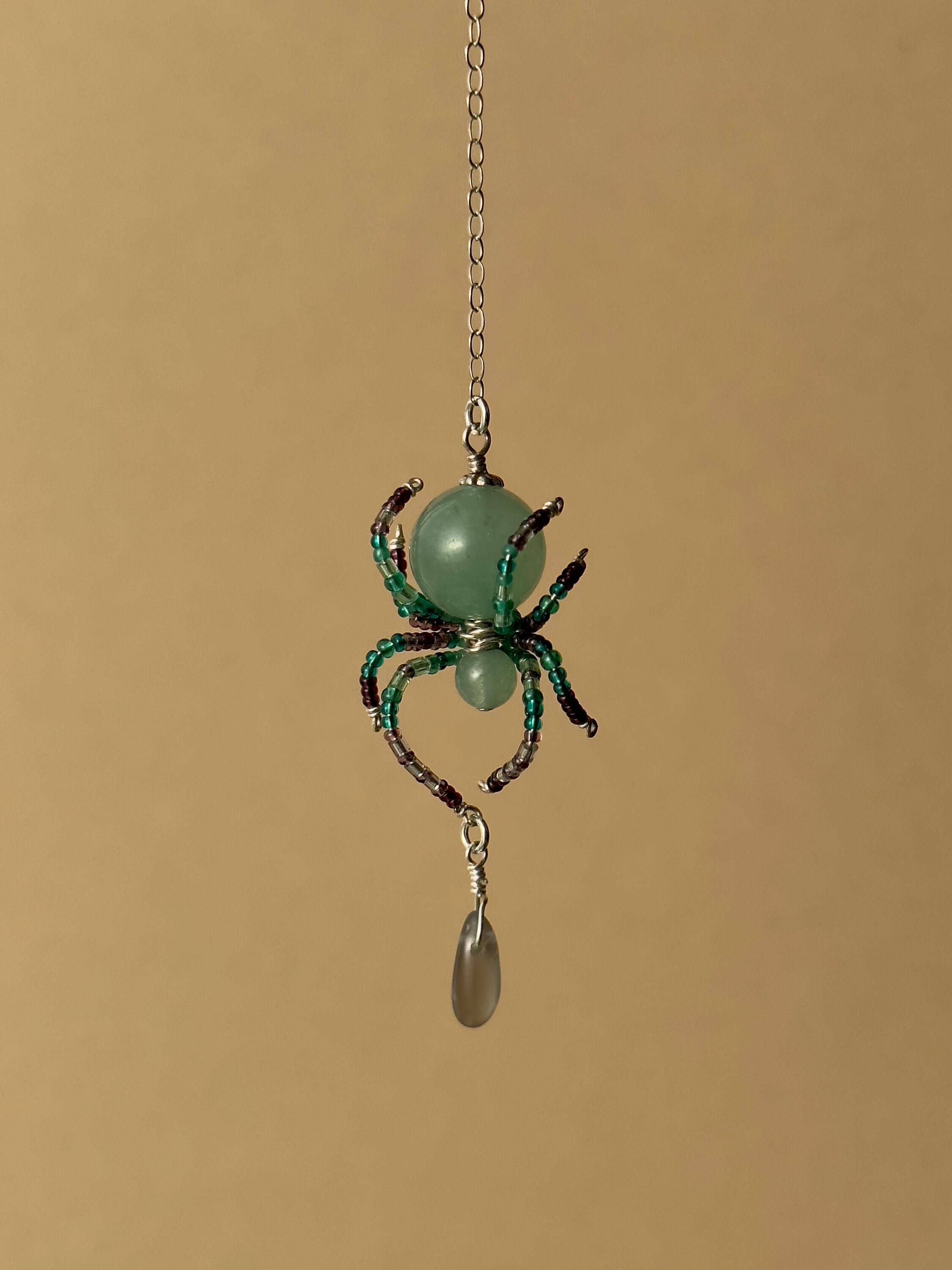 Beaded Spider, Spider Pendant, Spider Charm, Handmade Spider, Spider ...